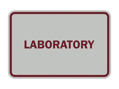 Classic Framed Laboratory Sign Pacific Sign And Stamp