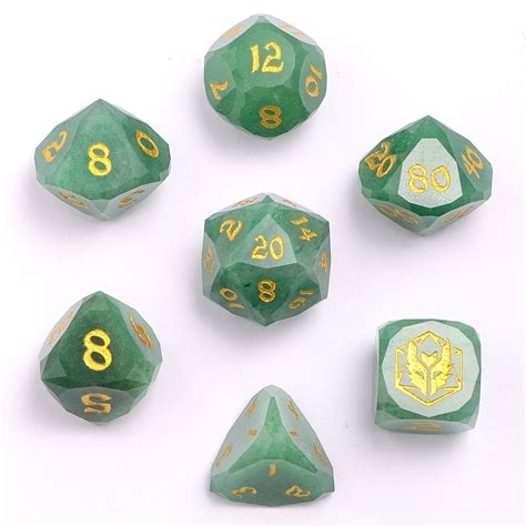 Wholesale Dragons Hoard Luster Cut Dice Set Jade For Your Store Faire
