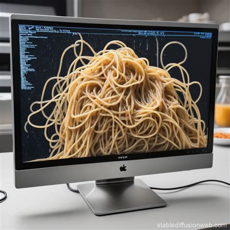 Halloween Monster Made From Spaghetti Code Stable Diffusion Online