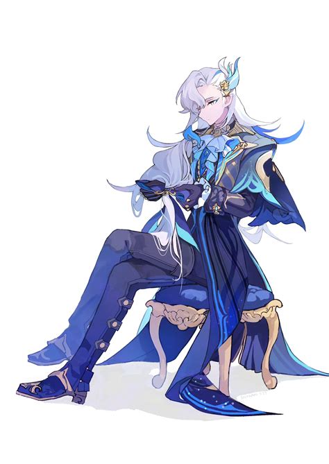 Neuvillette Genshin Impact Drawn By Sikakuikamome Danbooru