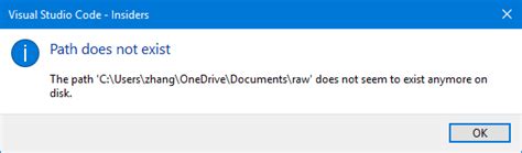 Cannot Open A Folder Under My Onedrive Folder · Issue 27285