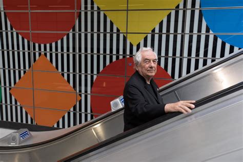 Daniel Buren Completes Installation At Tottenham Court Road Tube Station