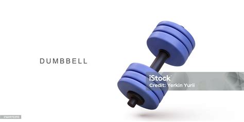 흰색 배경에 3d 사실적인 파란색 아령 벡터 일러스트 레이 션 3차원 형태에 대한 스톡 벡터 아트 및 기타 이미지 3차원 형태 강철 개념 Istock