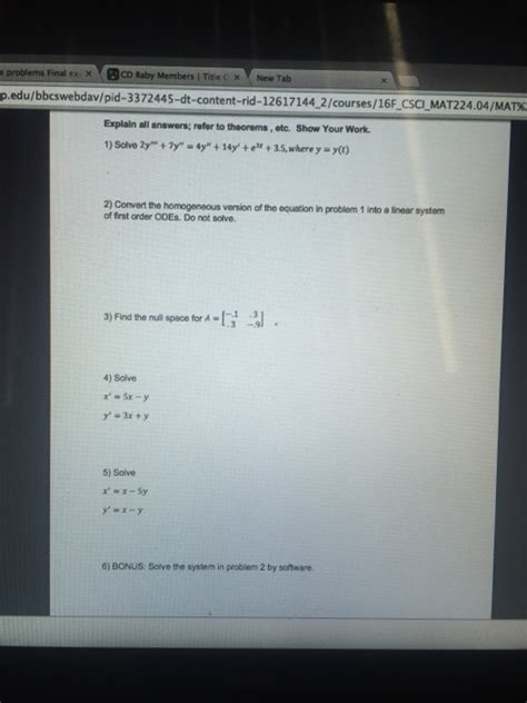 solved explain all answers refer to theorems etc show your