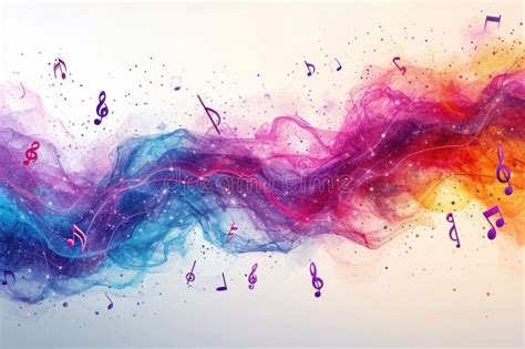 Abstract Background Music And Neural Network A Combination Of Color
