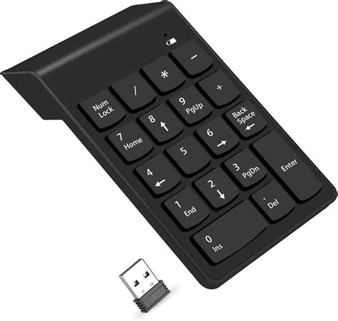 18 keys numeric keypad with 2 4g mini usb receiver portable numpad