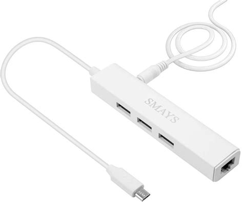 Chromecast Ethernet Adapter With 3 Usb Otg Hub Cable