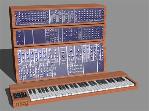 Moog Modular Synthesiser 3d Model Sharecg
