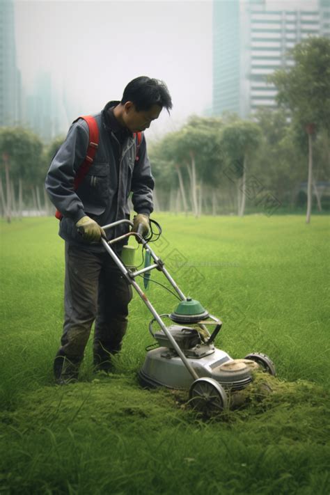 草坪绿化日常养护图片 包图网