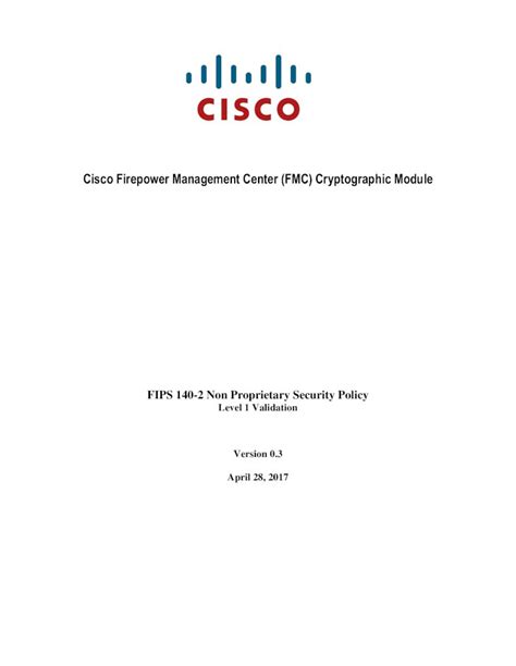 Pdf Cisco Firepower Management Center Fmc Cisco Firepower Management Center Fmc