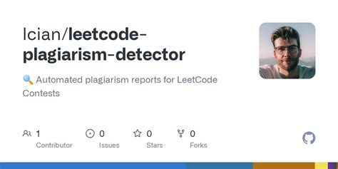 Github Lcianleetcode Plagiarism Detector 🔍 Automated Plagiarism