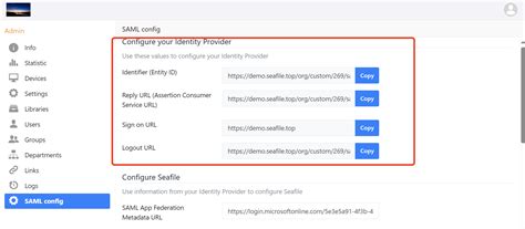 Integration With ADFS SAML Seafile User Manual