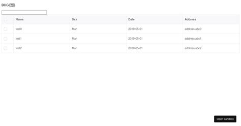 Vxe Table 3x Vue 26 问题演示 Forked Codesandbox