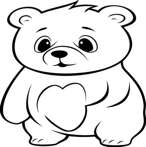 만화 귀여운 의 색칠 페이지 윤 프리미엄 Ai 생성 벡터