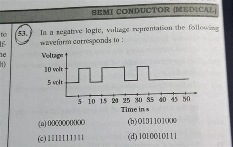 semi conductor medicaj 53 in a negative logic voltage reprentation th