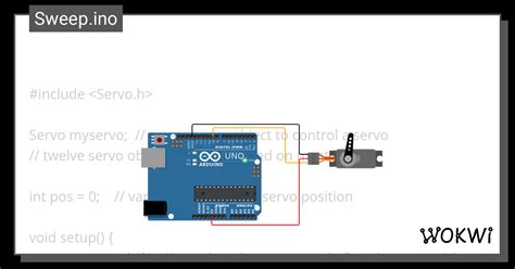Sweep Ino Copy Wokwi ESP32 STM32 Arduino Simulator