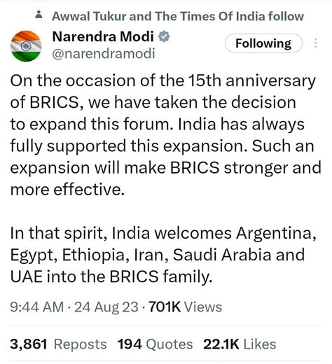 Bricssummit2023 Sameer Yeshwanth