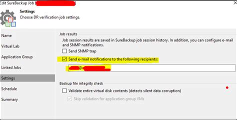 Surebackup Email Notifications Randd Forums