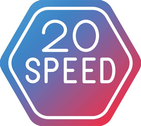 Vector Design 20 Speed Limit Icon Style 22373389 Vector Art At Vecteezy