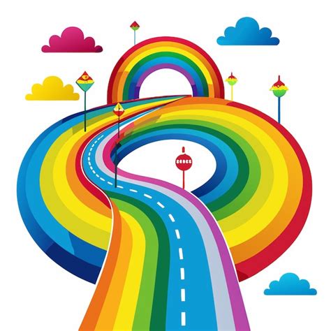 Rainbow Road Vectors And Illustrations For Free Download Freepik