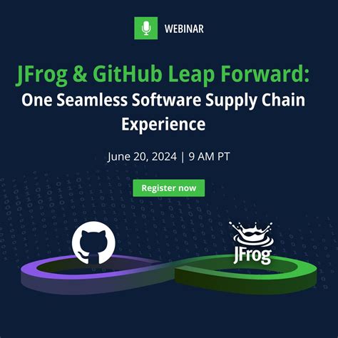 jfrog on linkedin github webinar