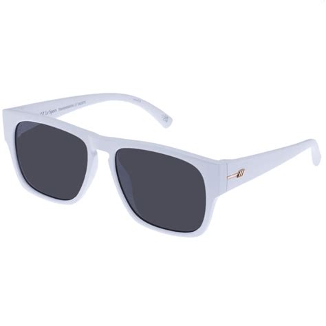 Transmission White Uni Sex D Frame Sunglasses Le Specs