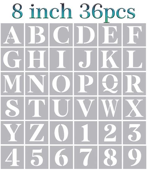 8 Inch Large Letter Stencils Alphabet Stencils For