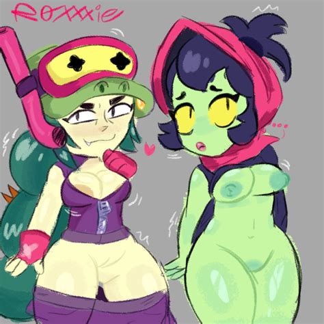 Rule 34 Alli Brawl Stars Black Hair Brawl Stars Breasts Female