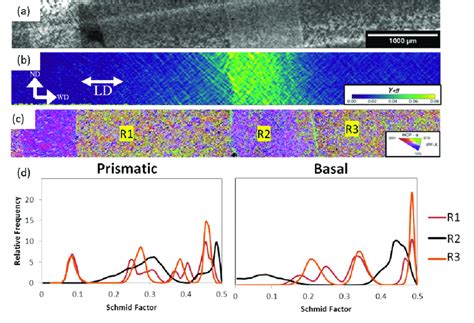 Comparison Of The Optical Image Strain Map And An Ebsd Maps Across A