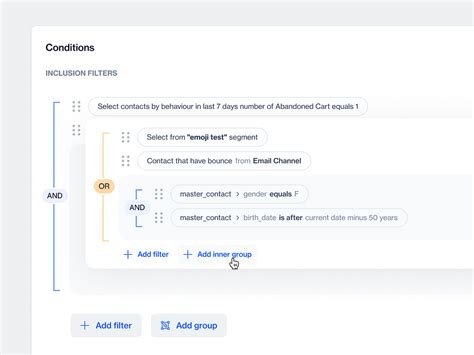 Condition Editor Rule Builder By Halil Nuroğlu On Dribbble