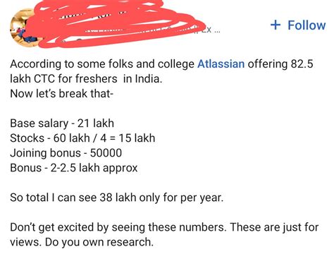 Shreyans Singh On Twitter Guy On Linkedin Thinks 38 Lpa In Hand