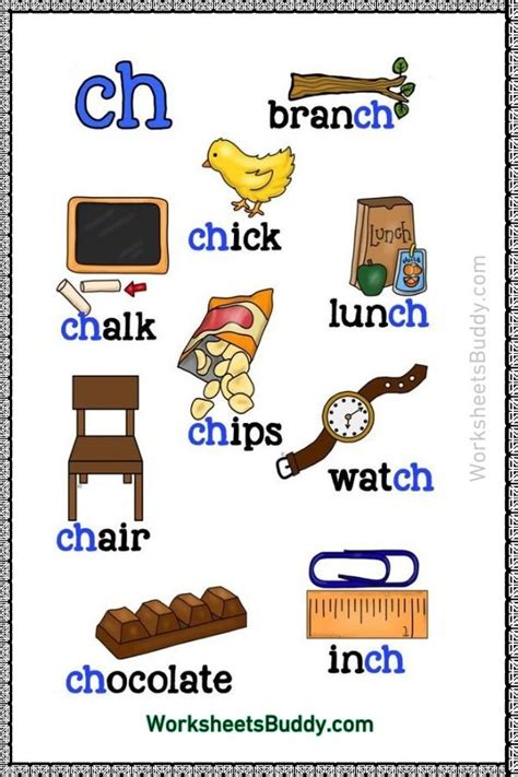 Phonics Poster Ch Words 1 Artofit