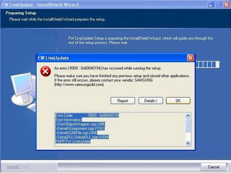 InstallShield Error Ikernel Exe Error Code 5009 0x80040154 Techyv Com