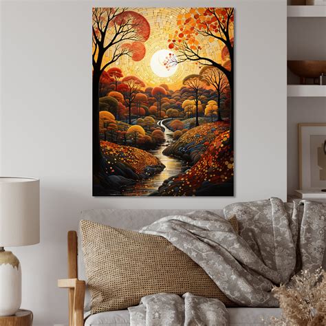 Millwood Pines Countryside Autumnal Canopy Patchwork Ii Landscape