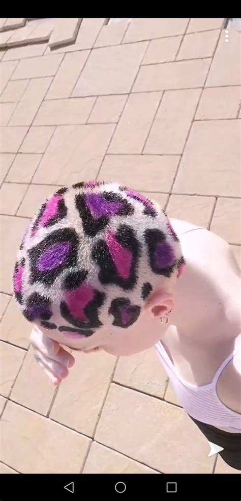 Leopard Print Hair Buzzed Hair Leopard Print Hair Hair Tattoos