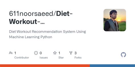 Diet Workout Recommendation System Using Machine Learning Pythonmain