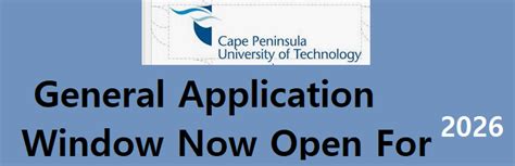 Cput Online Application Now Open For 2026 Apply Online Admission 2026