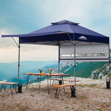 Eagle Peak 17x10ft Pop Up Canopy With Awnings Heavy Duty Instant Beach Sun Shelter With