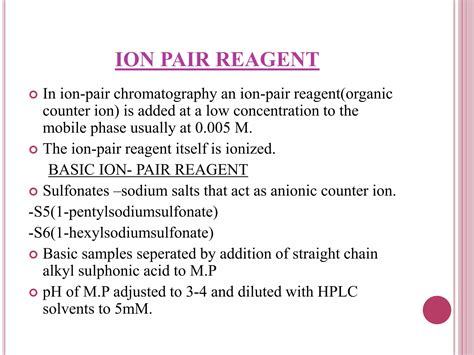 Ion Pair Chromatography Pptx