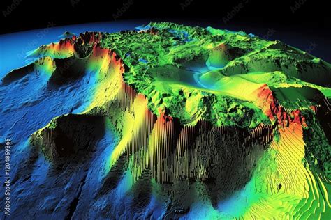 Applications Of Uav Processed Lidar Maps In Geoscience Stock Illustration Adobe Stock