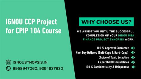 Ignou Ccp Project For Cpip 104 Course