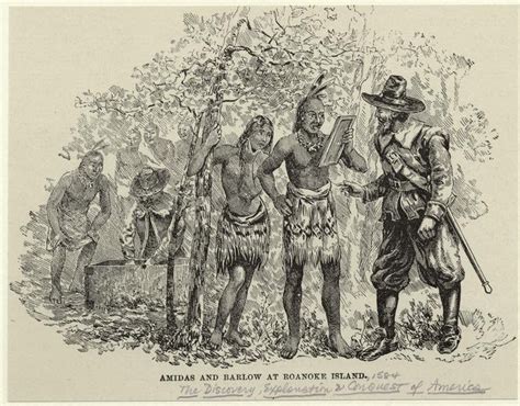 U S Timeline 1584 Captains Amadas And Barlowe