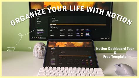 How To Use Notion To Organize Your Life Notion Dashboard Tour Free