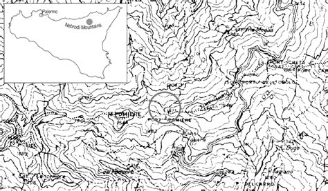 The Locus Classicus Location Of Pyrus Vallis Demonis Within The Nebrodi