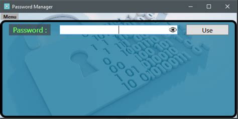 Github Obrelixpassword Manager Net Wpf A Program That Encrypts Multiple Passwords With A