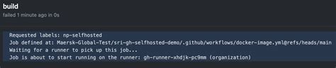Workflow Hangs At Job Is About To Start Running On The Runner Organisation · Actions