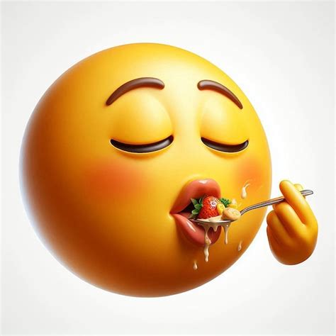 Food Symbol Cartoon Food Emoji Yellow Food Face Emoji With Food Yellow