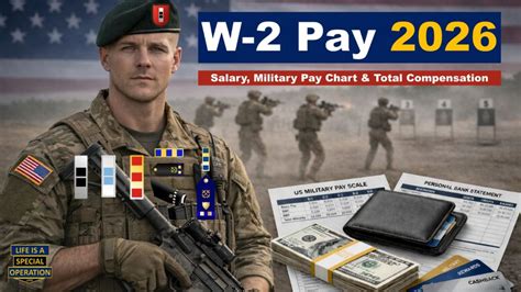 W2 Pay 2026 Salary Military Pay Chart Bah Total Compensation