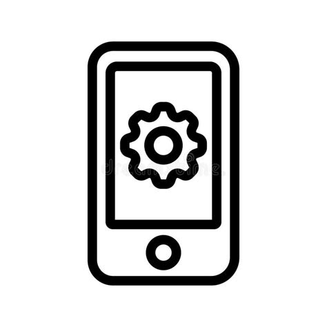 Mobile Configuration Icon Stock Vector Illustration Of Meticulously