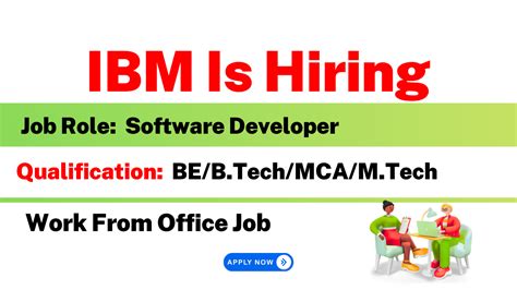 Ibm Job Software Developer Job Work From Office Job New Job
